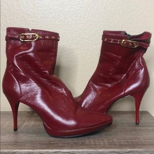 Shoes | Sexy Red Platform Ankle Boots | Poshmark